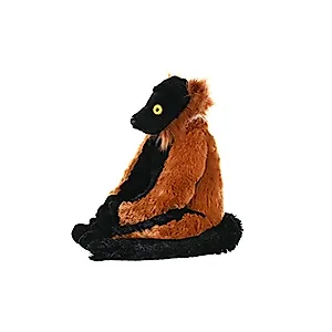 Wild Republic Red Ruffed Lemur Plush, Stuffed Animal, Plush Toy, Gifts for Kids, Cuddlekins12 Inches