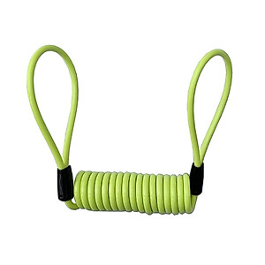 WCNMB Bicycle Lock 4mm 1.2m Motorcycle Scooter Disc Lock Cable Security Reminder Anti Theft Bike Tools Bicycle Helmet Warning Spring Rope Wire Convenient and Durable (Color : Yellow)