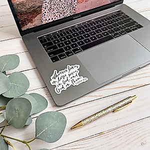 Swaygirls Religious stickers | Christian quote stickers | Faith decals | 1 John 4:16 sticker (Black & White)