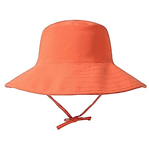 Connectyle Baby Girls' Sun Hat UPF 50+ Adjustable Reversible Bucket Hat UV Protection Hat Flower S