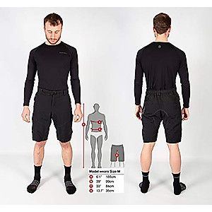 Endura Mens Hummvee Mountain Bike Baggy Cycling Short with Liner Grey 2022, Large