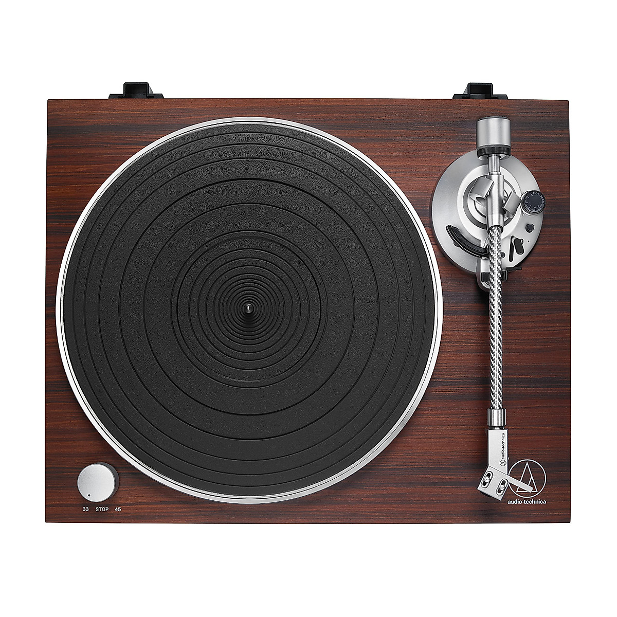 Audio Technica AT-LPW50BT-RW Bluetooth Turntable Manual Belt-Drive 33/45 (Rosewood)