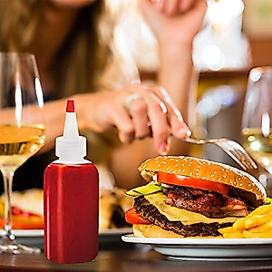 seewavom 10 Pack 4 Ounce Plastic Squeeze Bottles With Caps Plastic Small Dispensing Bottles Crafts, Art, Glue, Kitchen