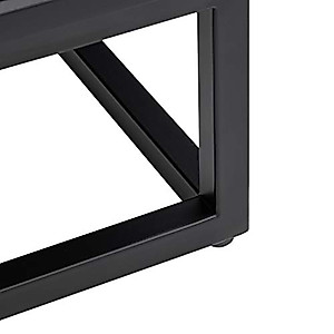 SEI Furniture Frescan Color Changing Electric Fireplace, Black