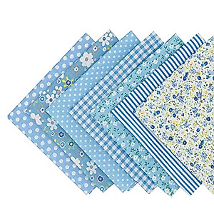 56pcs 9.8" x 9.8" Floral Printed top Cotton Fabric Bundle Squares Quilting Sewing Patchwork Cloths DIY Scrapbooking Crafts