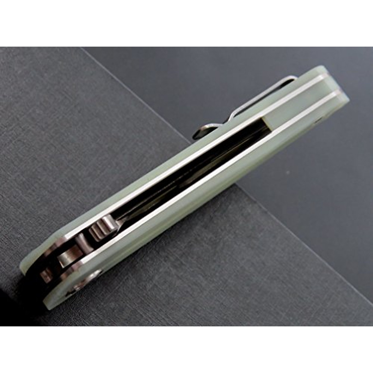 Eafengrow CH3001-G10 Folding Knives D2 Steel Blade G10 Material Handle Outdoor Camping Knife Hunting Survival Hand EDC Tools (Jade)