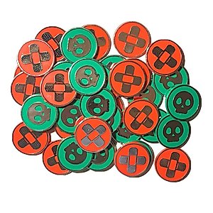 Pokemon x20 Sets - Official Poison and Burn Condition Markers Counter Token