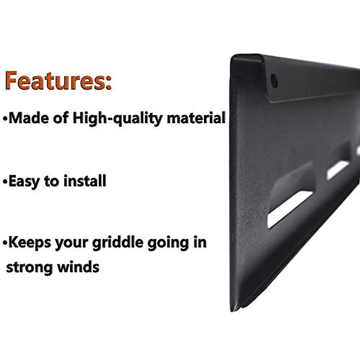 DELSbbq 5015 Wind Screen for Blackstone 36" Griddle and Other Griddle, Black