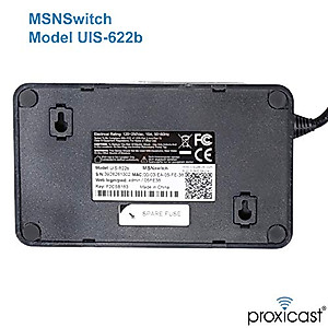 MSNSwitch Internet Enabled IP Remote Power Switch with Reboot - Control via Smartphone App, Cloud Service, Web Browser, Skype or Hangouts - 2 Independent AC Power Outlets (Model UIS-622b)