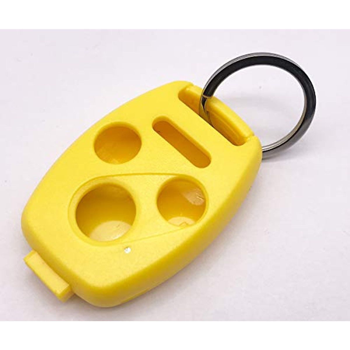 4 Buttons Replacement Key Fob Case Shell Fits for Honda Accord Civic Ex Pilot Keyless Entry Remote Control Car Key Fob Cover (3 + 1 Buttons, Yellow)