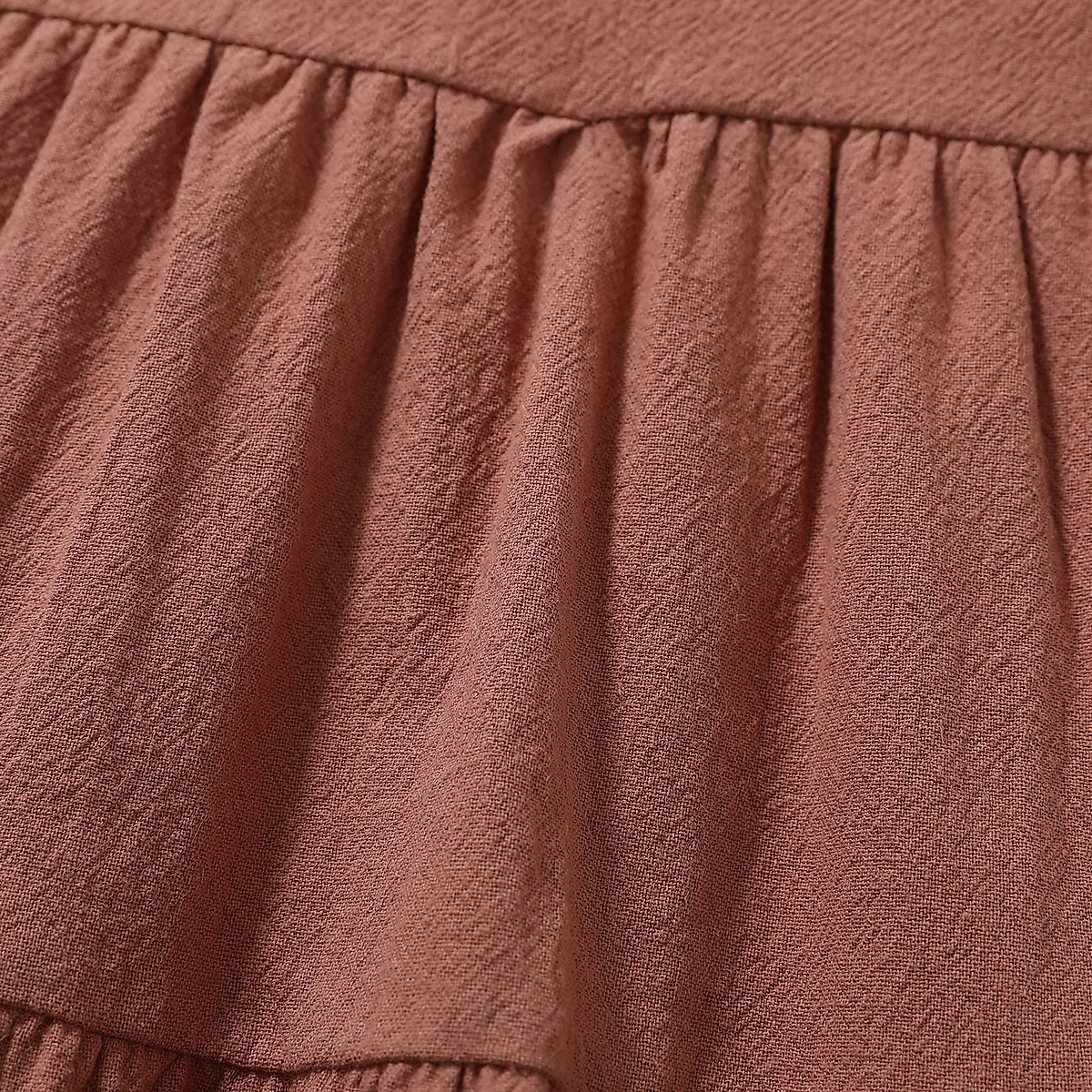 Toddler Kids Baby Girl Dress Lantern Long Sleeve Solid Color Casual Dresses Girls Fall Winter Outfit Clothes (3-4T, Deep Pink)