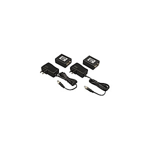 Tripp Lite Serial over Cat5 / Cat6 RS232 Extender, Transmitter and Receiver (B165-101),Black