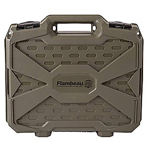 Flambeau Outdoors Zerust Infused Double Deep Pistol Case - 16.5", Olive Drab Green