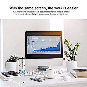 Car WiFi Display Box, Wireless Mini Car WiFi Screen Device Box Wireless Screen Mirroring from Smart Phones to Car Screen Wirelessly, Support CVBS/HDMI A/V Output