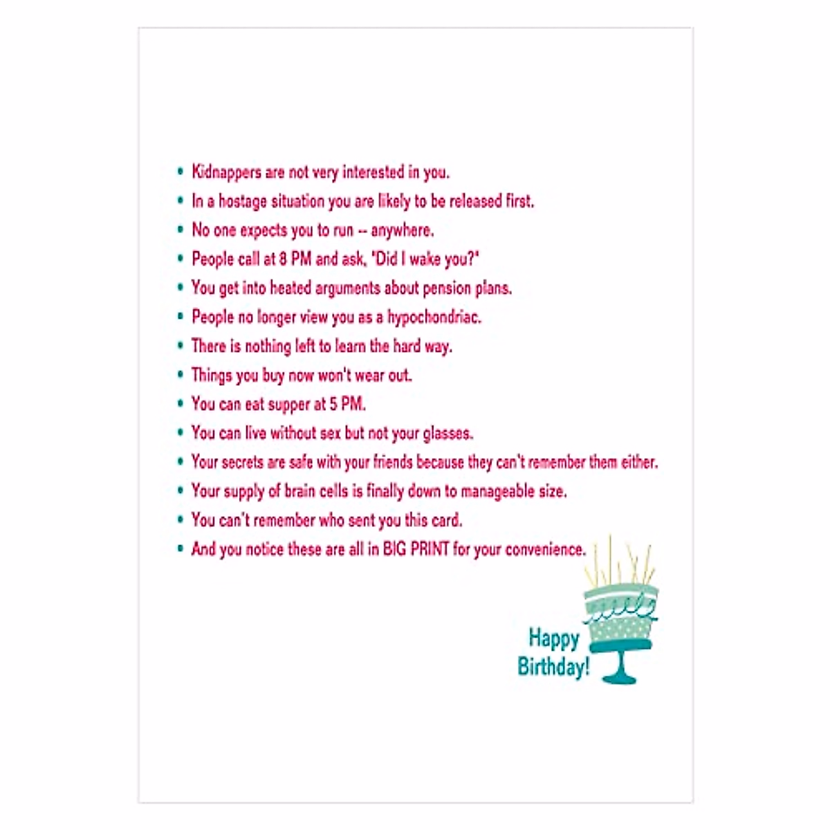 SHADE TREE GREETINGS Funny Adult Birthday Greeting Card (5" x 7") by Smart Alex | 3 Pack + 3 Envelopes (Over 60)