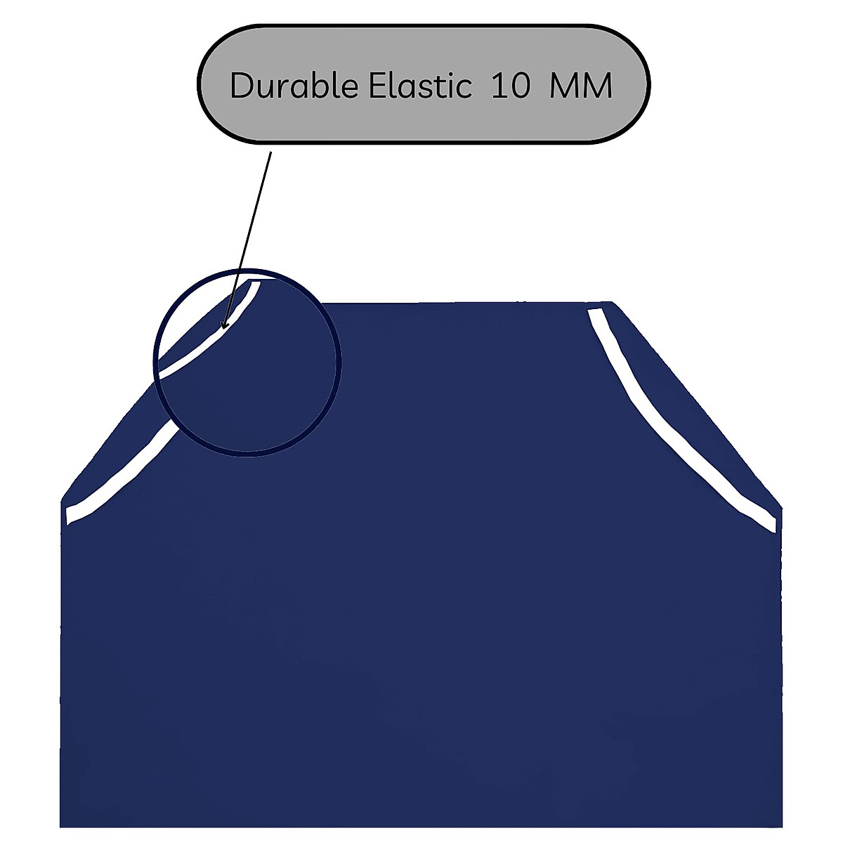 Clovefry Toddler and Preschool Cot Sheets - Daycare/Pre-School Cot Sheet - Corner Elastic Loops - Cot Bed Fitted Sheet - Poly Cotton Surface Set of 6 (22" W X 52" L) - Navy Blue