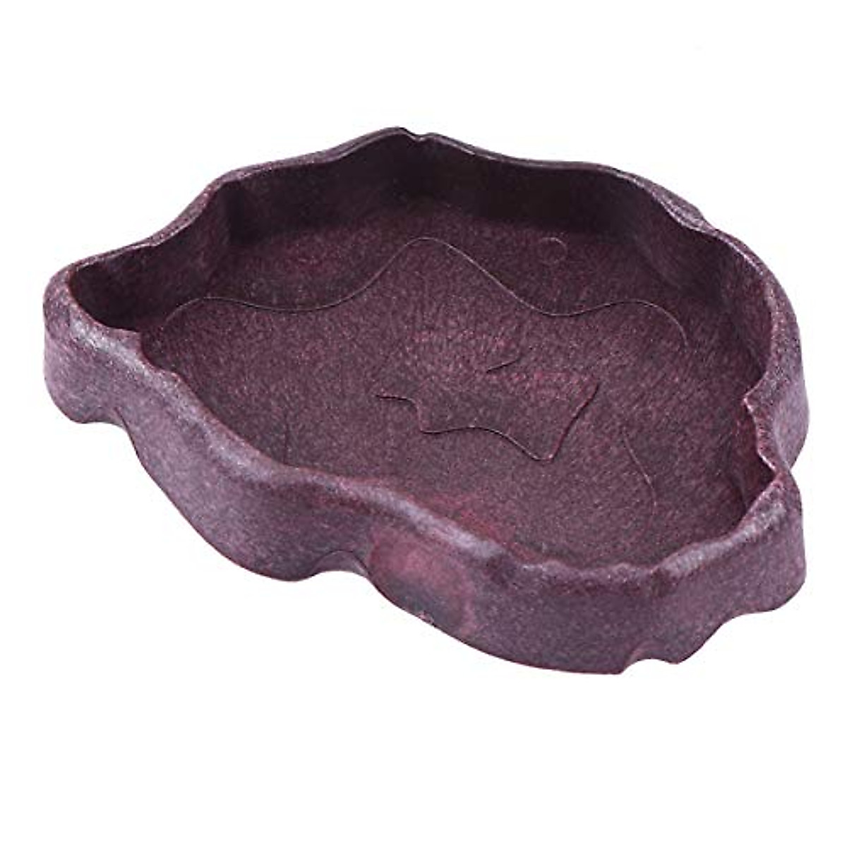 POPETPOP Reptile Food Bowl Water Dish - Resin Reptile Food and Water Feeding Bowl, Reptile Food Container Feeder for Tortoise Lizard Snake Frog Gecko, Pet Breeding Tray