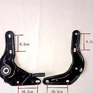 Adjuster DIY Steel Sturdy 90-180 Angle Adjustment Replacement Heavy Duty Mounting for Office Chair Gaming Seat Fitment, Black