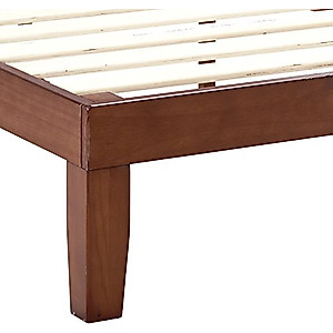 ZINUS Vivek Wood Platform Bed Frame with Headboard / Wood Slat Support / No Box Spring Needed / Easy Assembly, Queen