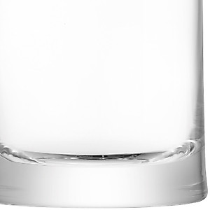 LSA Gin Tumblers in Clear with Subtly Flared Base - Durable Mouth Blown Drinking Glasses - 10 oz Drinkware - Pack of 2