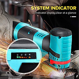 Gtest Mini Cordless Angle Grinder,12V Lithium-Ion Grinding Machine Electric Polishing Cutting Brushless Micro Angle Grinder Power Tool,1 Battery