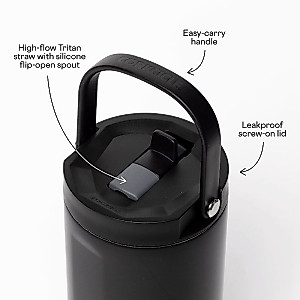 Corkcicle Go Cup XL Insulated Tumbler with Lid and Straw, Lover, 30 oz – Reusable Water Bottle Keeps Beverages Cold for 12hrs – Cupholder Friendly Tumbler, Leak-Proof Design