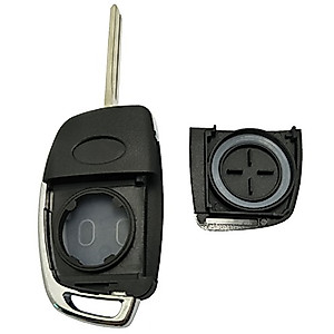 Replacement Key Fob Case fit for Hyundai Sonata Santa Fe Flip Key Remote Control Key Fob Shell