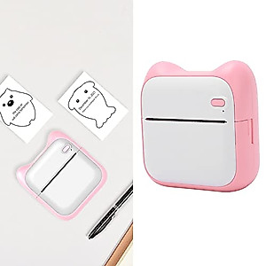 plplaaoo Label Printer,Multipurpose Wireless Printer,Portable Smart Mini Bluetooth Label Printer,203DPI USB Charging,Inkless,Thermal Label Printer,for iBleem