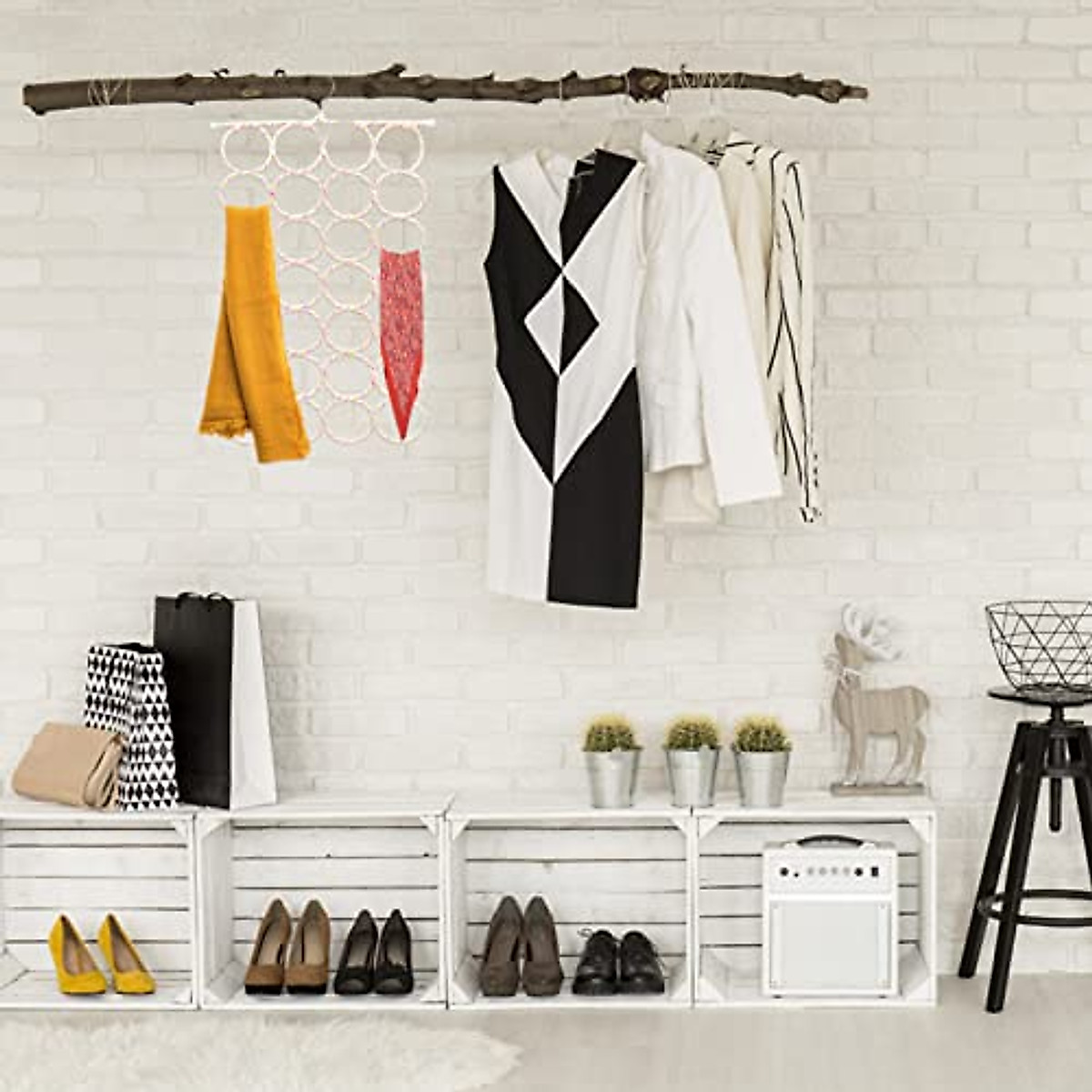 LIFKOME Mens Belt Mens Belt Foldable Clothes Rack Scarf Hanger Organizer Scarf Hangers for Closet Belt Hanger for Closet Belt Hanger Scarf Hanger Scarf Clothing Organizer Kids Hangers Kids Hangers