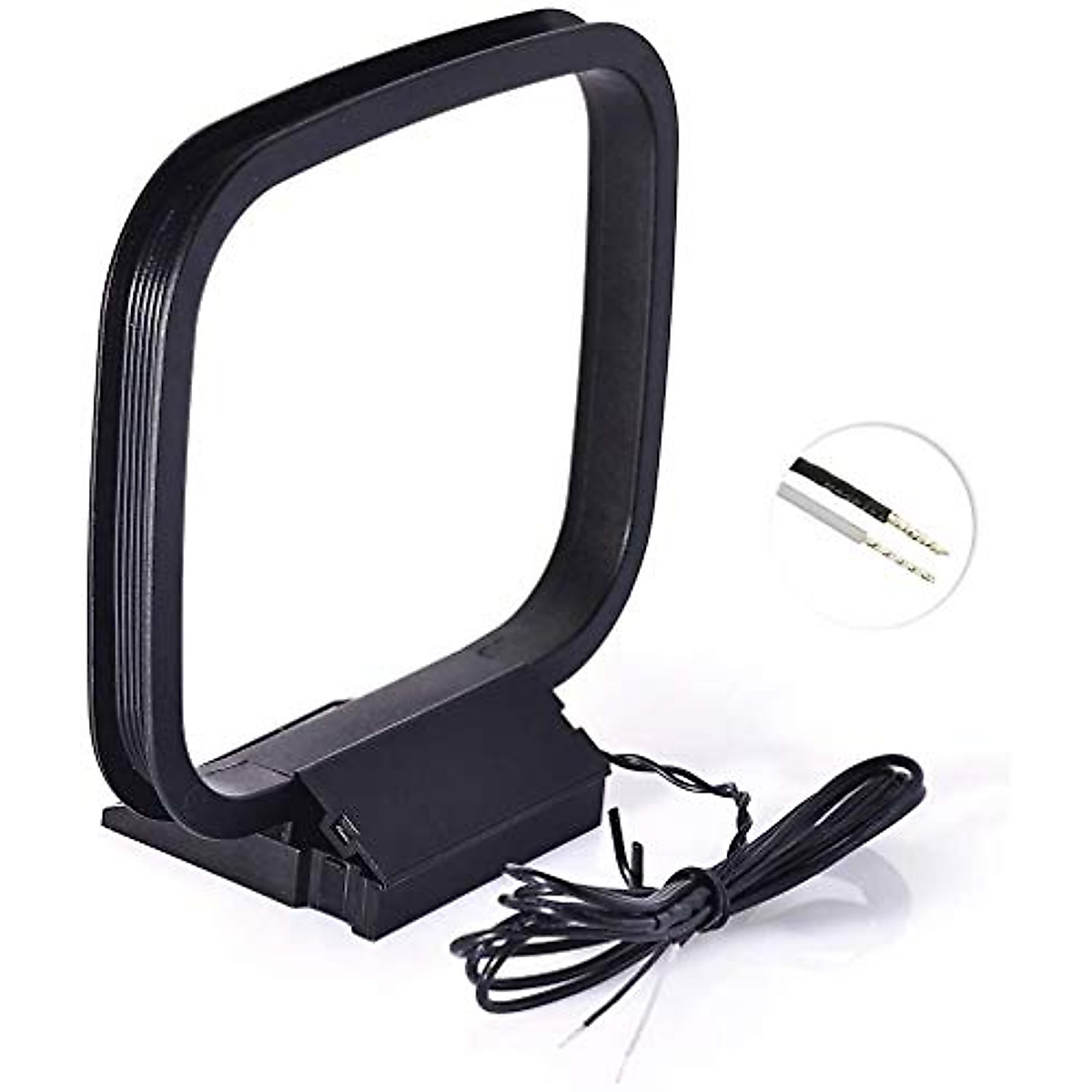 Bingfu FM Antenna FM Dipole Antenna 75 Ohm Indoor FM Radio Antenna AM Loop Antenna for Pioneer Onkyo Yamaha Marantz Indoor Bluetooth Home Stereo Receiver AV Audio Video Home Theater Receiver Tuner