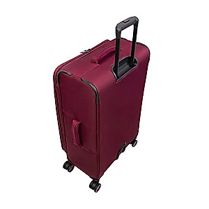 it luggage Precursor 28" Softside Checked 8 Wheel Expandable Spinner, Dark Red