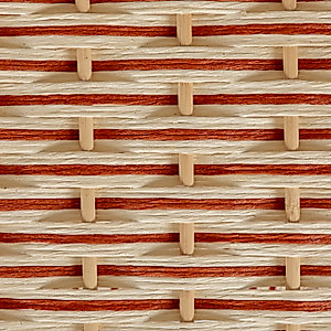 Household Essentials Woven Accent Shelf Cream and White Paper Rattan