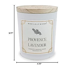 Red Leaf Home Provence Lavender Candle - Naturals Collection, Large - 15.5 Ounce Jar