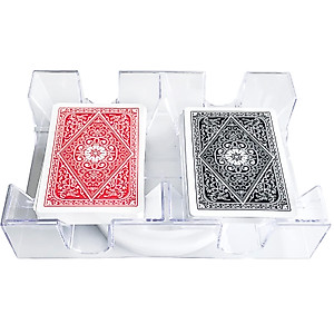 Yuanhe 2 Deck Rotating-Revolving Playing Card Tray, Card Holder