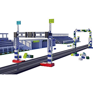 Carrera GO!!! Build 'N Race Electric Powered Slot Car Racing Kids Toy Building Blocks Race Track Set 1:43 Scale, Racing Set 6.9