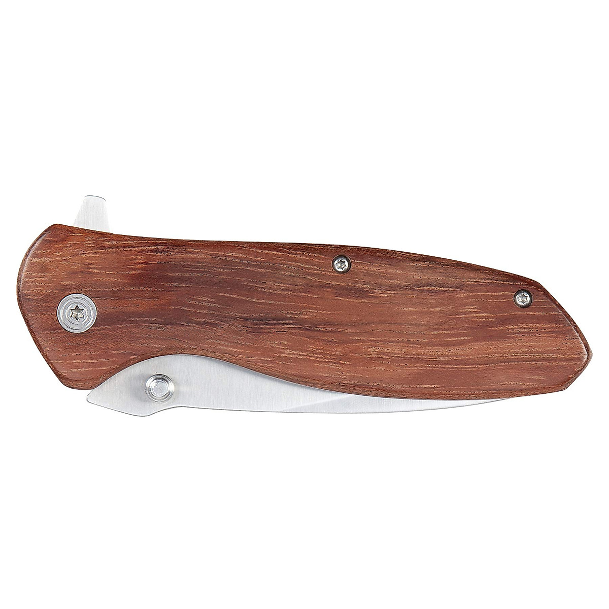 Performance Tool W9366 Quick and Easy Assisted Opening Pocket Knife with Stainless Steel Straight Edge Blade, Thumb Studs, and Pocket Clip