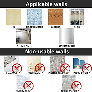 Shower Caddy Storage Rack without Drilling, Clear Shower Shelf with Suction cup, Wall Mounted Shower Rack, Shower Organizer - light luxury style glacier pattern Storage Caddy - Bathroom, Kitchen, room