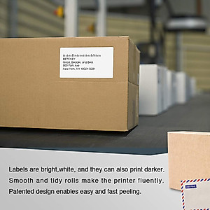 BETCKEY - Compatible DYMO 30256 (2-5/16" x 4" Removable) Shipping Labels - Compatible with Rollo, DYMO Labelwriter 450, 4XL & Zebra Desktop Printers[6 Rolls/1800 Labels]