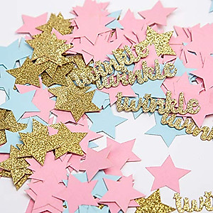 Twinkle Star Glitter Paper Confetti for Baby Shower Gender Reveal Party Decorations Baby Birthday Party Supplies