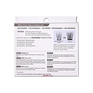KISS Falscara Multipack False Eyelashes, Lash Clusters, Natural Wispy Wisps', 10mm-12mm-14mm, Includes 24 Assorted Lengths Wisps, Contact Lens Friendly, Easy to Apply, Reusable Strip Lashes
