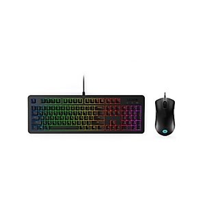 Lenovo Legion KM300 RGB Gaming Combo Keyboard And Mouse - US English - Retail - USB 2.0 Cable English (US) - Black - USB 2.0 Cable Mouse - Optical - 8000 dpi - 8 Button - Scroll Wheel - Black - Symmet