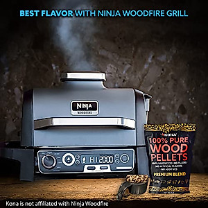 Kona 100% Mesquite Smoker Pellets, Intended for Ninja Woodfire Outdoor Grill, 2 lb Resealable Bag
