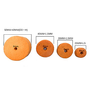 TUOREN 9 Piece Drum Felt Pad Kit Cymbal Felts Hi-Hat Clutch Felt Cushions Pedal Beater Felt Head Replacement for Drum Set Orange