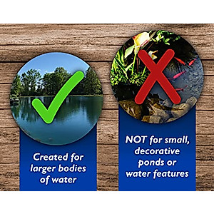 Crystal Blue Lake and Pond Dye - 1 Gallon - Royal Blue Color Treats up to 1 Acre - Clean, Clear & Crystal Blue Water - Environmentally Friendly Pond Dye