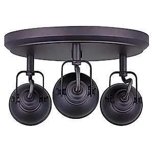 CANARM ICW622A03ORB10 LTD Polo 3 Light Ceiling/Wall, Oil Rubbed Bronze with Adjustable Heads