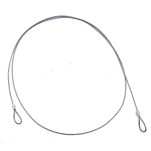 Safety Cable Lock 60’’ Long, Lightning Bulbs Hanging Safety Cable Lightweight Braided Stainless Steel by XC-Cable (60 Inch)