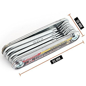 HORUSDY Tamper Proof Star Key Set (Folding) Security Torx Key Set Sizes Include T-6 to T-30
