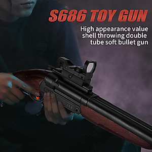 Eaciilee Toy Gun Soft Bullet Educational Model Shooting Games for 6+ Boys Toy Gun Soft Bullet Educational Mode