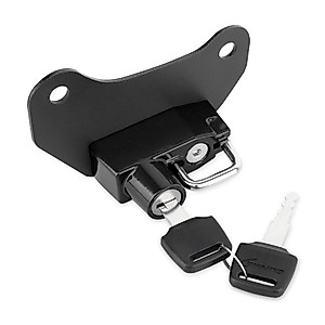 Motorcycle Helmet Lock Anti-Theft Helmet Security Lock with Keys for Indian Scout/Sixty 2015-2018-Black