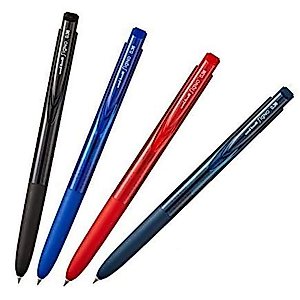 Very smooth, although it is a micro point-Uni-ball Signo RT1 Rubber Grip & Click Retractable Ultra Micro & Extra Fine Point Gel Pens -0.38mm-black,Blue,Red,Blue Black Ink-Each 1 Pen- value Set of 4